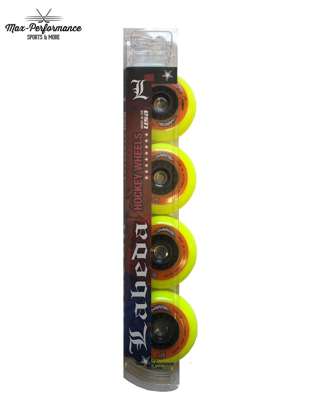 Labeda Yellow Gripper Rollerblade Wheels – Max Performance Sports